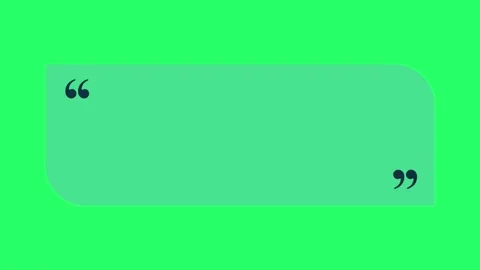 Animation text box isolate on green scre... | Stock Video | Pond5