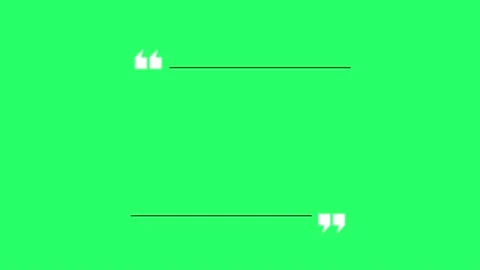 Animation text box isolate on green scre... | Stock Video | Pond5