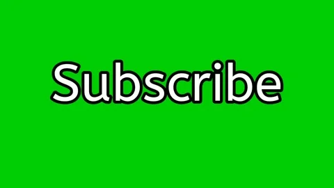 Animation text SUBSCRIBE on green screen... | Stock Video | Pond5