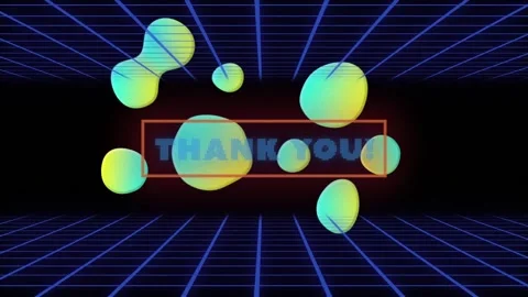 Animation of thank you text banner over ... | Stock Video | Pond5