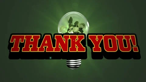 Animation of thank you text over illumin... | Stock Video | Pond5