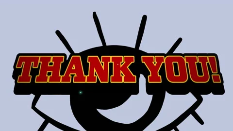 Animation of thank you text in red and y... | Stock Video | Pond5