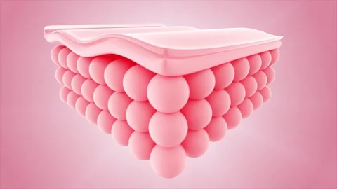 Animation Through the skin layer and red... | Stock Video | Pond5