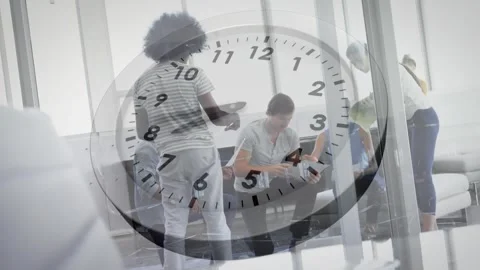 Clock Team Ticking Stock Video Footage | Royalty Free Clock Team ...