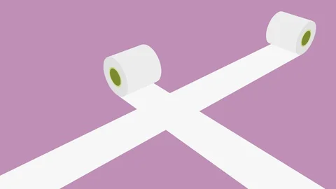 Animation of toilet paper roll. | Stock Video | Pond5