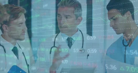 Animation of trading board and graphs ov... | Stock Video | Pond5