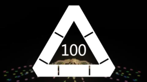 Animation of triangle loading bar over s... | Stock Video | Pond5