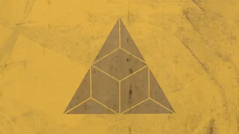 Animation of triangle on moving yellow b... | Stock Video | Pond5
