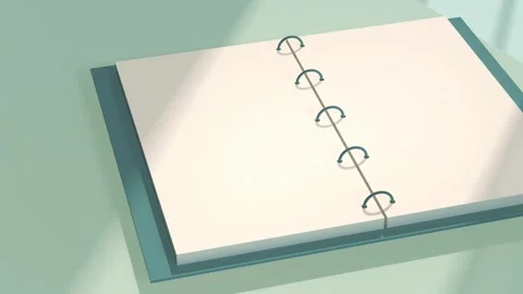 Notebook Turning Page Stock Video Footage | Royalty Free Notebook ...