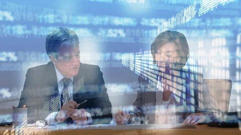 Animation of tv presenters making a show... | Stock Video | Pond5