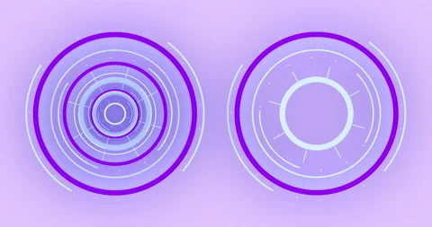 Animation of two scopes scanning on purp... | Stock Video | Pond5