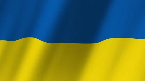 Animation of Ukraine flag waving in the ... | Stock Video | Pond5