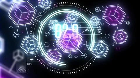 animation of ultra info graphic data ana... | Stock Video | Pond5