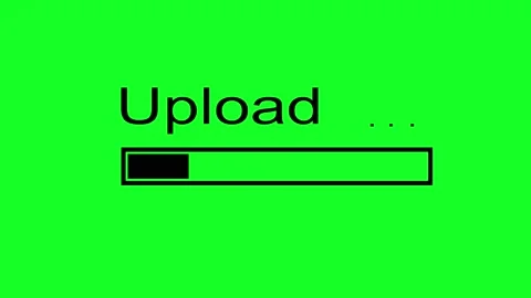 animation of upload bar loading in green... | Stock Video | Pond5