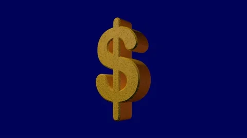 Animation of the US dollar logo in parti... | Stock Video | Pond5