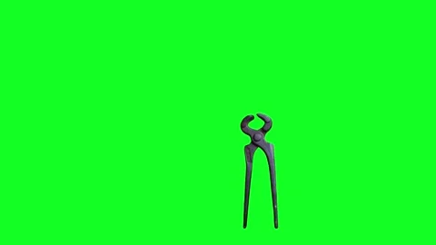 Animation of used plier tool, stop motio... | Stock Video | Pond5