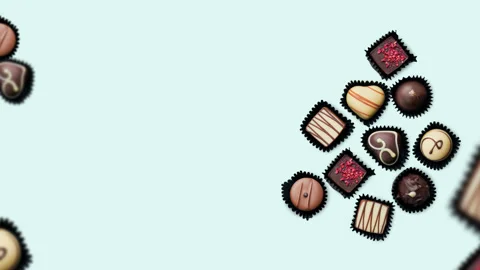 Animation of various chocolate candies o... | Stock Video | Pond5