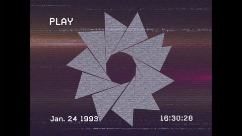 Animation of VHS tape effect with star s... | Stock Video | Pond5