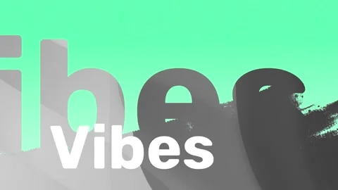 Animation of vibes text on green backgro... | Stock Video | Pond5