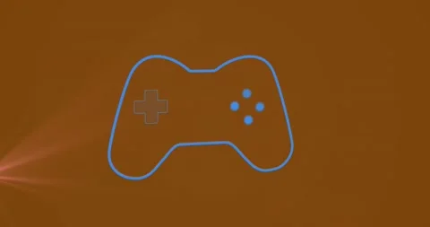 Animation of video game console with lig... | Stock Video | Pond5
