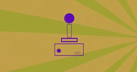 Animation of video game controller icons... | Stock Video | Pond5