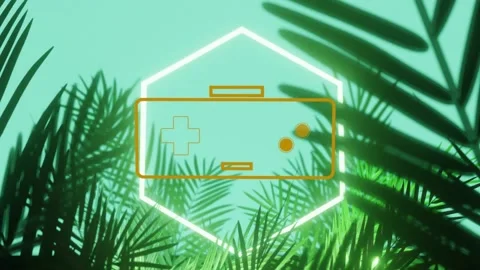 Animation of video game controller over ... | Stock Video | Pond5