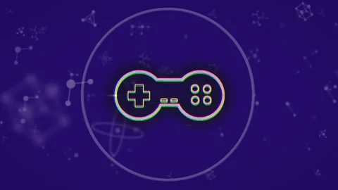 Animation of video game controller over ... | Stock Video | Pond5