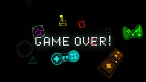 Game Over Neon Stock Videos – Royalty-Free HD & 4K Videos | Page 3