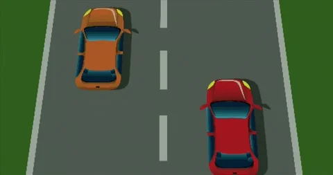 Animation of video game screen with cars... | Stock Video | Pond5