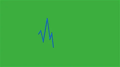 Animation video line on green screen bac... | Stock Video | Pond5