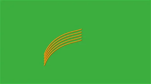 Animation video line on green screen bac... | Stock Video | Pond5