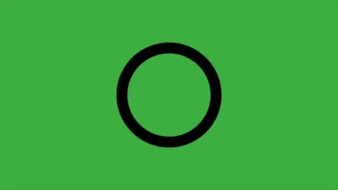 Animation video loop circular on green s... | Stock Video | Pond5