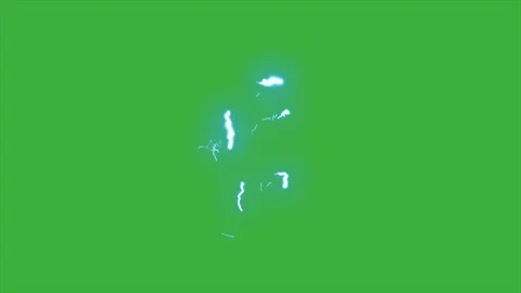 Lightning Green Screen Stock Footage ~ Royalty Free Stock Videos | Pond5