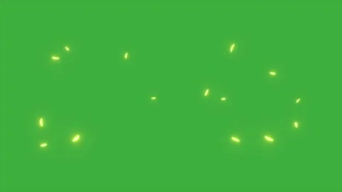 Animation video loop glow firefly on gre... | Stock Video | Pond5