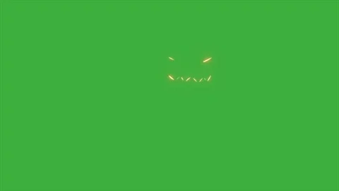 Animation video loop glow monster face s... | Stock Video | Pond5