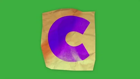 Animation video loop paper letter on gre... | Stock Video | Pond5