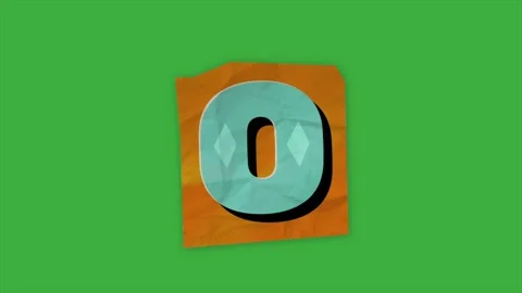 Animation video loop paper letter on gre... | Stock Video | Pond5