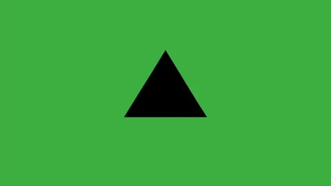 Animation video loop triangle on green s... | Stock Video | Pond5