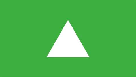 Animation video loop triangle on green s... | Stock Video | Pond5