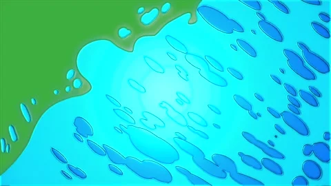 Animation video loop water element on gr... | Stock Video | Pond5