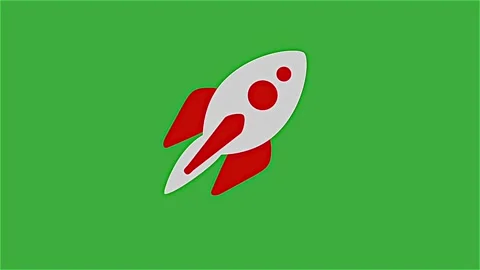 Animation video rocket sign on green scr... | Stock Video | Pond5
