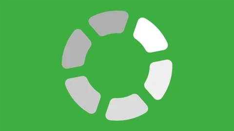 Animation video sign color wheel on gree... | Stock Video | Pond5