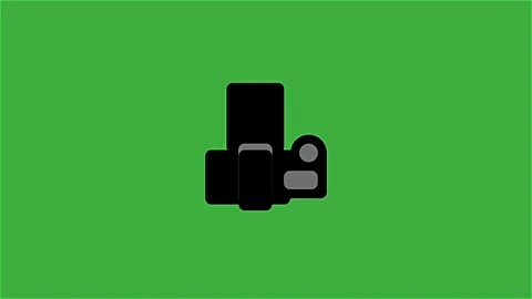 Animation video slr camera sign on green... | Stock Video | Pond5