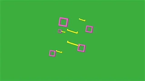 Animation video square on green screen b... | Stock Video | Pond5