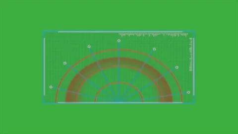 Animation video target hologram on green... | Stock Video | Pond5