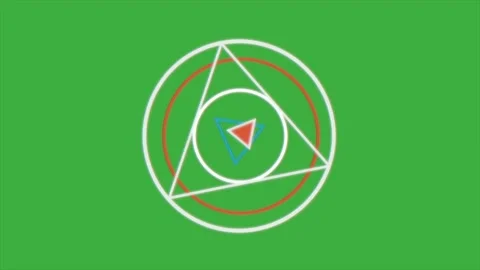 Animation video target hologram on green... | Stock Video | Pond5