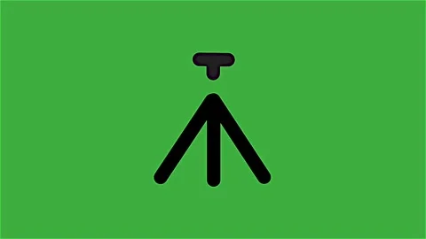 Animation video tripod sign on green scr... | Stock Video | Pond5