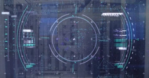 Animation of viewfinder and math formula... | Stock Video | Pond5