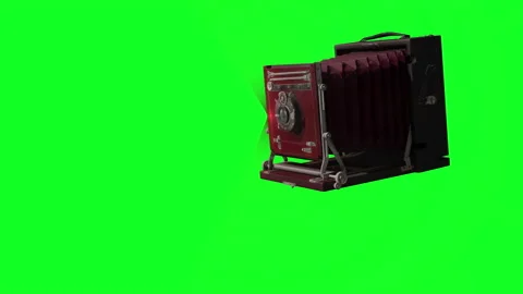 animation of Vintage Film Camera on gree... | Stock Video | Pond5