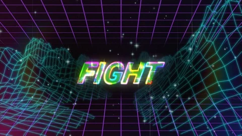 Animation vintage video game screen with... | Stock Video | Pond5